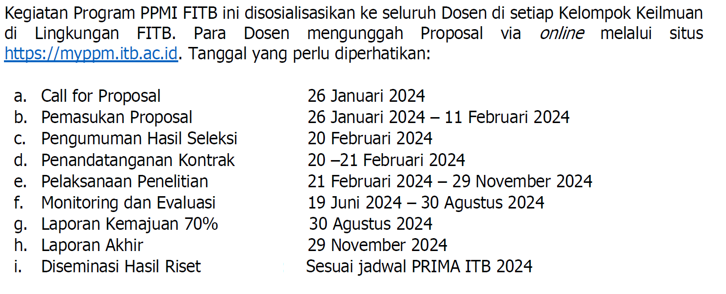 PPMI FITB 2024 – Research FITB